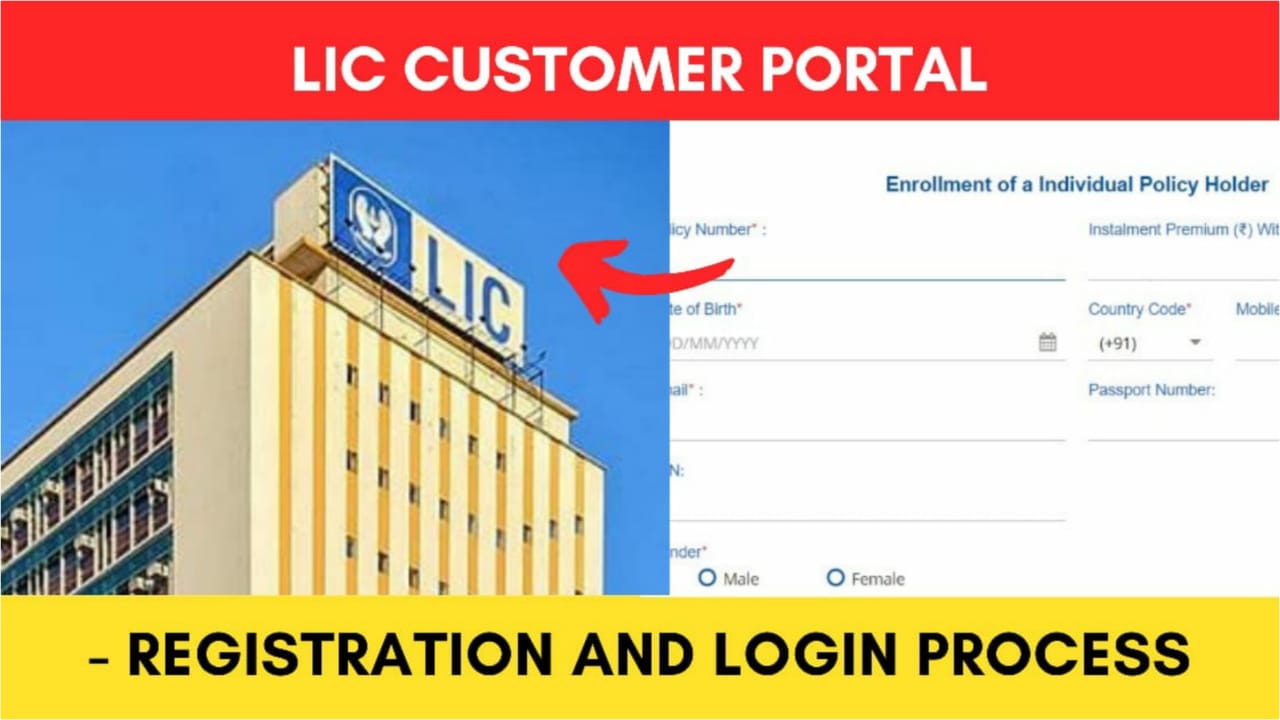 LIC Customer Portal New User Registration and Login Process