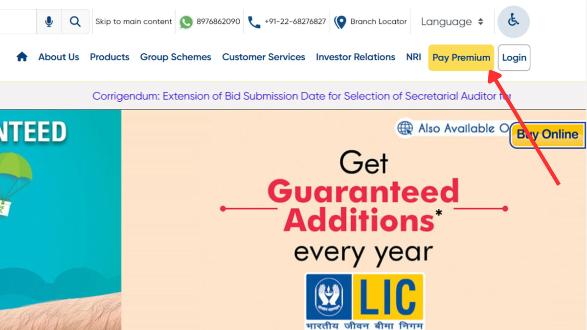 How to Pay LIC Premium Online Without Login - Dreamtrix Finance
