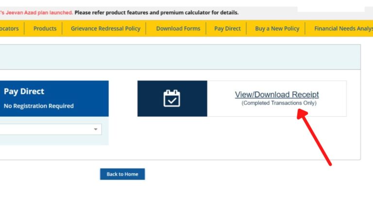 How to Download LIC Premium Receipt Without Login - Dreamtrix Finance