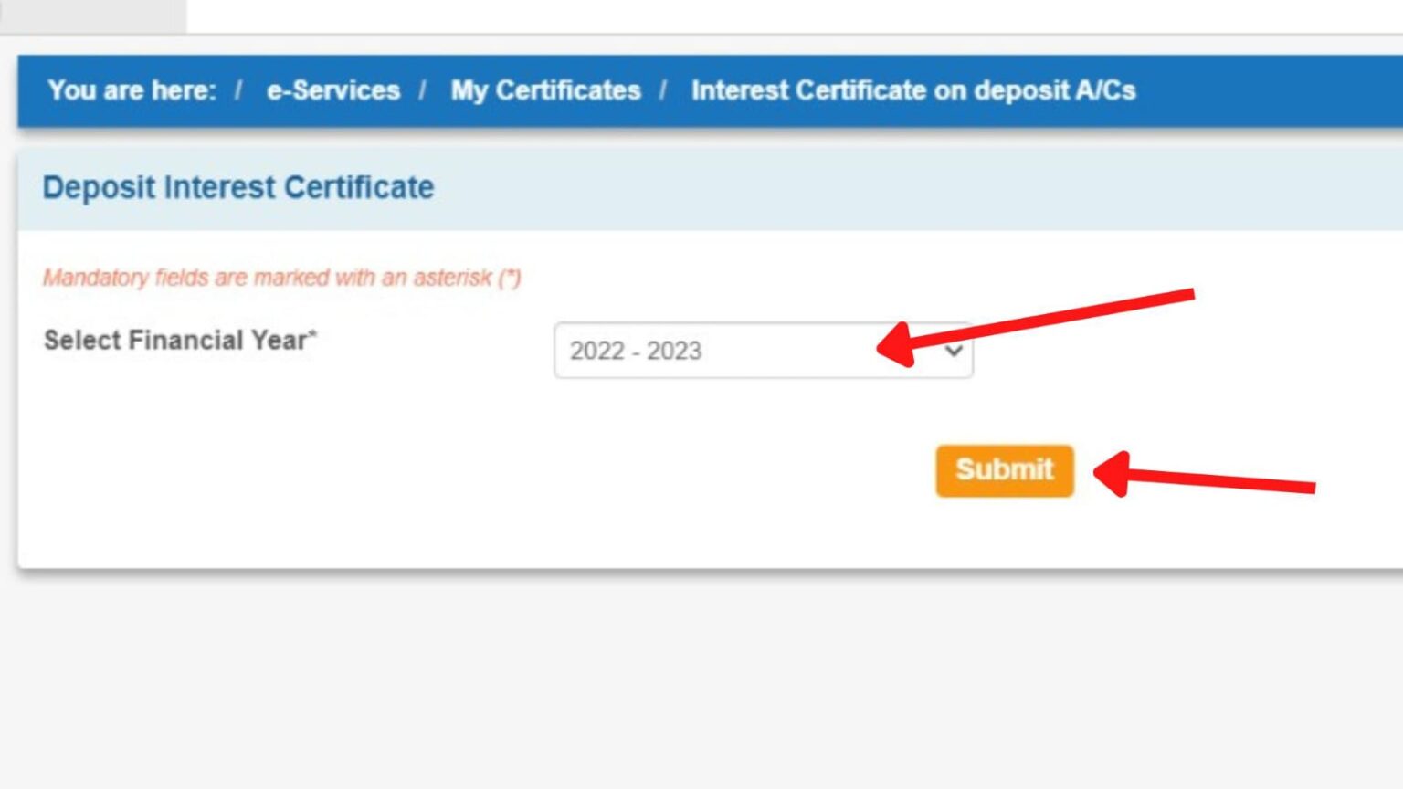 How to Download Interest Certificate from SBI Online 2024