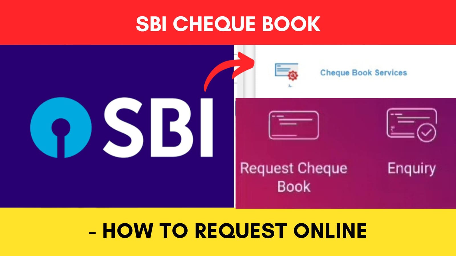 How to Request SBI Cheque Book (Using OnlineSBI & Yono)