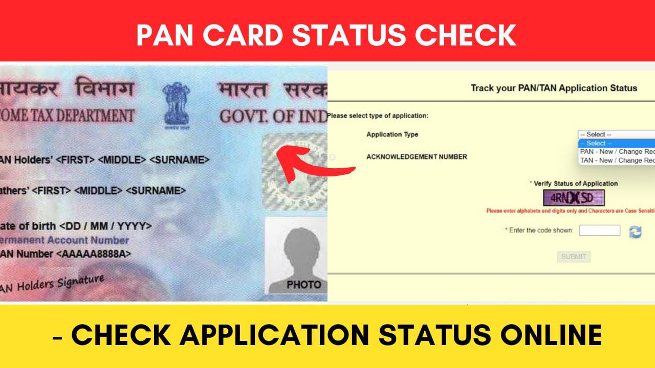 PAN Card Application Status Check Online (Via NSDL protean)