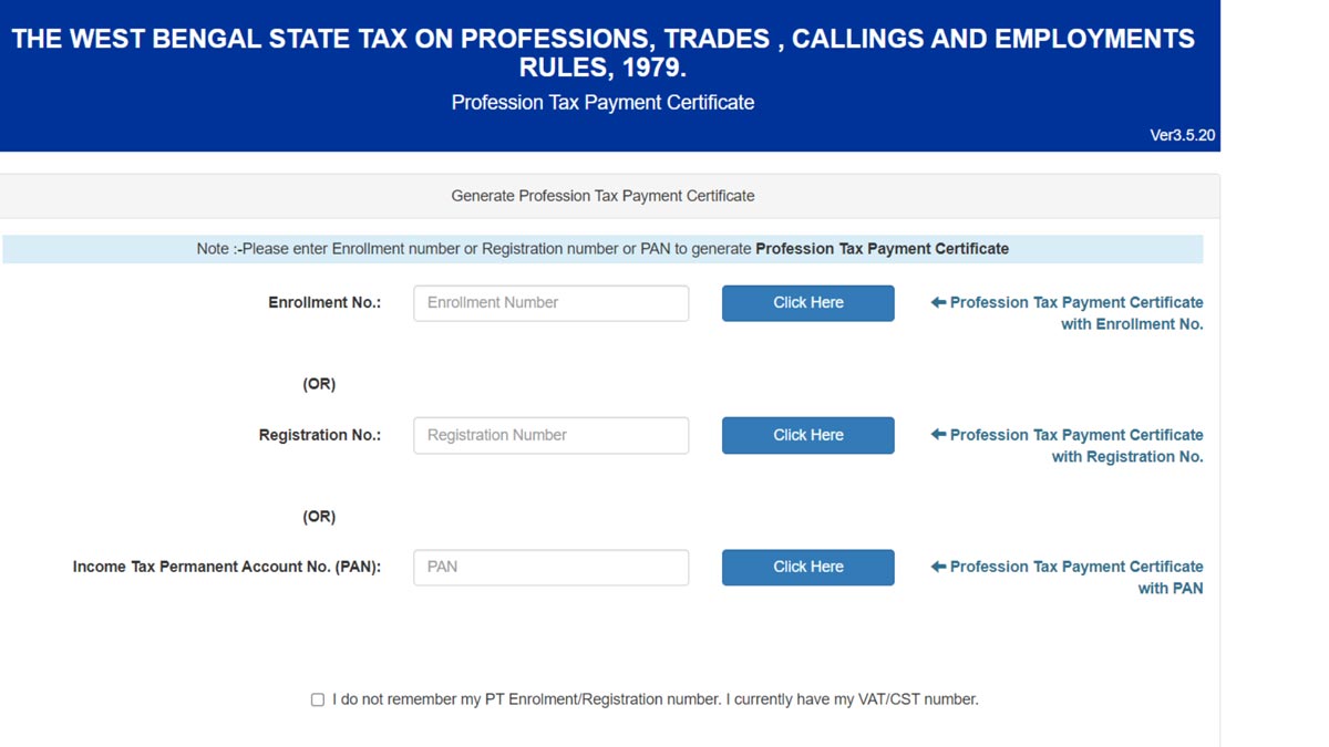 How To Download Professional Tax Payment Certificate (PTPC) Online