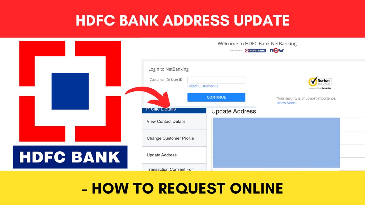 How To Update Your Address In HDFC Bank (Via Net Banking)