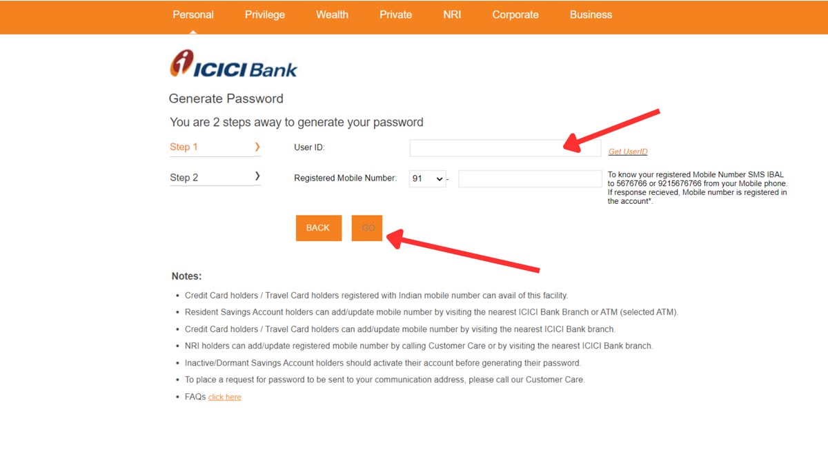 How To Reset ICICI Bank Net Banking Password Online